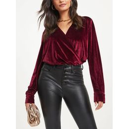 Milan Kiss Bluse in Bordeaux - 67% | Gr&ouml;&szlig;e L | Damen-blusen