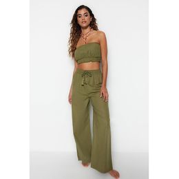 Trendyol 2tlg. Outfit in Khaki - 52% | Gr&ouml;&szlig;e 36 | Damen-tops
