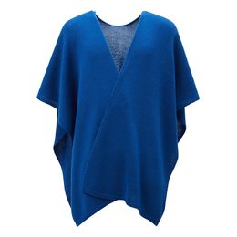 Lanerossi Poncho ''Asia'' in Blau - (L)160 x (B)108 cm - 33% | Damenjacken