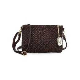 Anna Morellini Leder-Umh&auml;ngetasche "Laura" in Braun - (B)23 x (H)17 x (T)1 cm - 77% | Damen-taschen