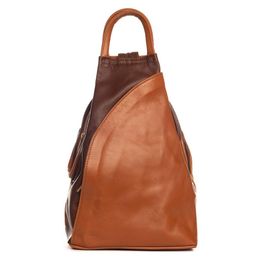 Anna Morellini Leder-Rucksack "Novara" in Coganc - (B)29 x (H)34 x (T)13 cm - 76% | Damen-taschen