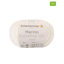 Schachenmayr since 1822 10er-Set: Wollgarne ''Merino Extrafine 120'' in Creme - 10x 50 g - 35% | Kreativbedarf-diy