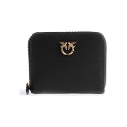 Pinko Leder-Geldb&ouml;rse in Schwarz - (B)13 x (H)10 x (T)2 cm - 17% | Portemonnaies-etuis