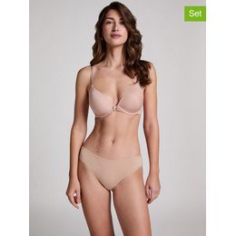 Hunkem&ouml;ller Hunkem&ouml;ller 2er-Set: Slips "Kim" in Beige - 69% | Gr&ouml;&szlig;e XL | Damen-unterteile
