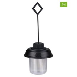 Grundig 2er-Set: LED-Campingleuchten in Schwarz - (H)11,5 x Ø 10,4 cm - 39% | Lichterketten-dekobeleuchtung