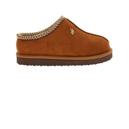 U.S. Polo Assn. Hausschuhe in Hellbraun - 57% | Gr&ouml;&szlig;e 40 | Damen-pantoletten