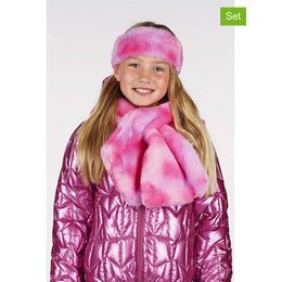 B.Nosy 2tlg. Winteraccessoires-Set "Anne" in Pink - 48% | Größe 128-152 | Kindermuetzen