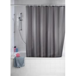 Wenko Anti-Schimmel-Duschvorhang "Uni" in Grau - (L)200 x (B)180 cm - 40% | Badtextilien