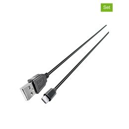 Grundig 2er-Set: USB-A-USB Typ-C-Kabel in Schwarz - 14% | Technikzubehoer