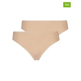 Hunkem&ouml;ller Hunkem&ouml;ller 4er-Set: Strings in Beige - 38% | Gr&ouml;&szlig;e M | Damen-unterteile