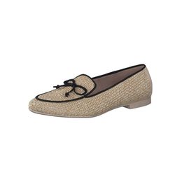 Paul Green Slipper in Beige/ Schwarz - 64% | Größe 38,5 | Damen-schuhe-halbschuhe