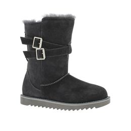 Gooce Leder-Winterstiefel "Huntspill Waterproof" in Anthrazit - 75% | Gr&ouml;&szlig;e 36 | Damen-stiefel