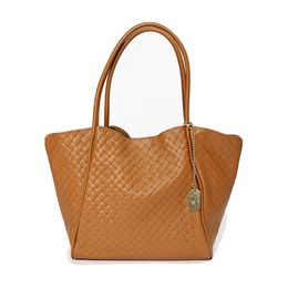 Anna Morellini Leder-Schultertasche "Magliana" in Camel - (B)38 x (H)30 x (T)2 cm - 76% | Damen-taschen