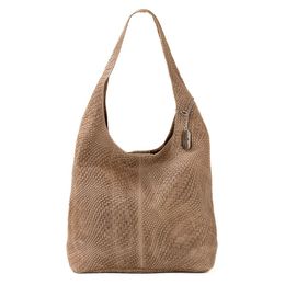 Anna Morellini Leder-Shopper "Palladia" in Hellbraun - (B)38 x (H)30 x (T)8 cm - 77% | Damen-taschen