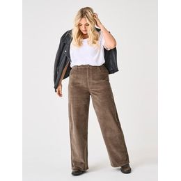 Only Carmakoma Cordhose in Hellbraun - 48% | Gr&ouml;&szlig;e 48/L32 | Damenhosen