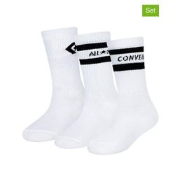 Converse 3er-Set: Socken in Weiß - 11% | Größe 37,5-40 | Kinder-socken-strumpfhosen