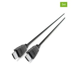 Grundig 2er-Set: HDMI-Kabel in Schwarz - (L)100 cm - 11% | Technikzubehoer