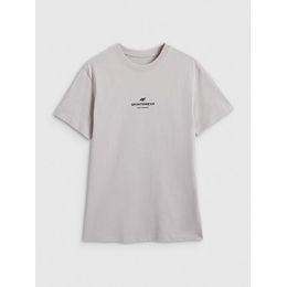 4F Shirt in Hellgrau - 45% | Gr&ouml;&szlig;e L | Herren-plussize