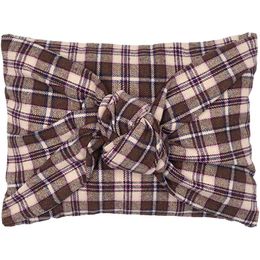 Pad Dekokissen »TARTAN BOW, Made in Europe« brown-pink + kariert Obermaterial: 100% Polyester B/L: 30 cm x 40 cm