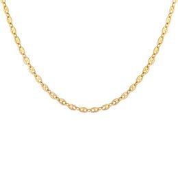 CAI CA&Iuml; Collierkettchen &raquo;925 Silber vergoldet Kette Y-Kette Kaffeebohnenkette&laquo; gelb 47cm Kette 925 Sterling Silber vergoldet Y-Kette