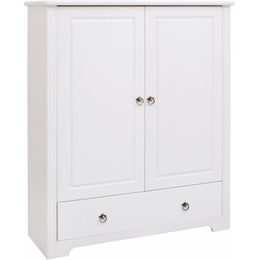OTTO HOME Wäscheschrank »Hugo, Mehrzweckschrank, FSC zertifiziert, Made in EU« (B/T/H) 106/38/126 cm, aus massiver Kiefer, klassischer Landhausstil...
