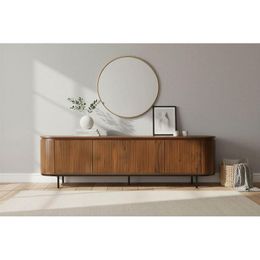 Sit Lowboard &raquo;MANGO NATURAL&laquo; 1 Stk. tlg. mit Lamellenfront Natur, Schwarz