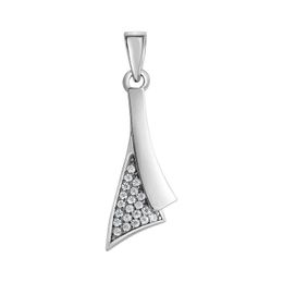 Vivance Kettenanh&auml;nger &raquo;925-Sterling Silber rhodiniert Zirkonia&laquo; () wei&szlig; one-size Eleganter Anh&auml;nger aus 925/- Sterling Silber rhodiniert