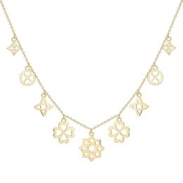 CAI CA&Iuml; Kette mit Anh&auml;nger &raquo;925 Silber vergoldet Motiv Anh&auml;nger&laquo; gelb 38+5cm Modische Halskette 925 Silber vergoldet