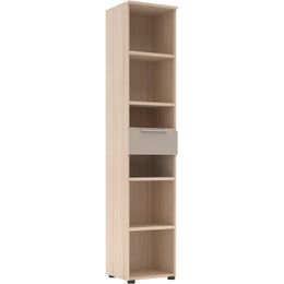 Innostyle Aktenregal &raquo;B&uuml;roregal Santorin, 40x 198x 38 cm (B/H/T)&laquo; 1 Stk. tlg. ABS-Kunststoff, Glas, Holzwerkstoff, Metall