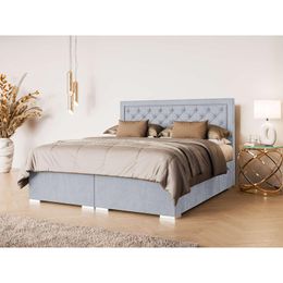 Home Affaire Polsterbett &raquo;SACY mit Matratze und Topper, in 2 Breiten (160 und 180 cm)&laquo; Boxspringbett mit Kopfteil, Bettkasten, Matratze (BFK/TFK) und 