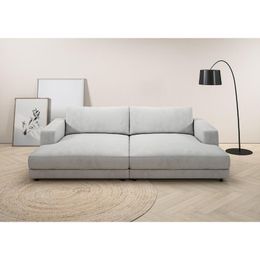 Home Affaire Loungesofa »Enisa, B/T/H: 290/170/85 cm« Zeitloses und stylisches Loungemöbel, Mega-Sofa, Big-Sofa XXL silber