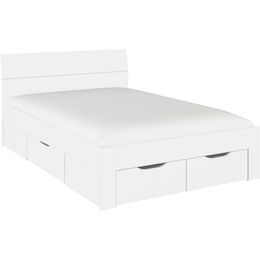 Rauch Bett »Einzelbett Doppelbett Stauraum FLEXX Breiten 90/140/180 cm« Einzelbett Doppelbett Stauraum FLEXX Breiten 90/140/180 cm weiß Liegefläche...