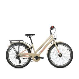 S'COOL S&rsquo;COOL Kinderfahrrad &raquo;S'COOL chiX pro&laquo; 7 Gang Shimano Kettenschaltung Champagner/hellrot