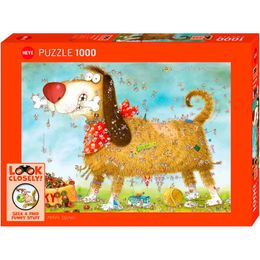 Heye Puzzle »At the Dog / Look Closely!« Made in Germany bunt