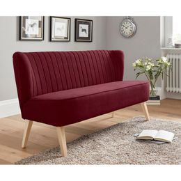 Home Affaire 2-Sitzer &raquo;Campi&laquo; bequemes K&uuml;chensofa, frei im Raum stellbar rot 92% Polyester, 8% Nylon
