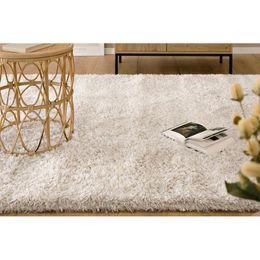 Esprit Hochflor-Teppich &raquo;YOGI ESP-096&laquo; rechteckig 50 mm H&ouml;he L&auml;ufer, flauschiger weicher Flor aus 100% recyceltem PET, Wohnzimmer beige...