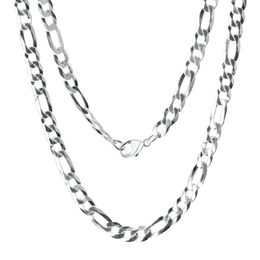 Vivance Damen Collierkettchen &raquo;925/- Sterling Silber wei&szlig; Figarokette 55 cm&laquo; wei&szlig;