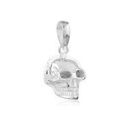 Kuzzoi Kettenanhänger »Herren Totenkopf Kettenanhänger Gothic 925 Silber« () Silber onesize Totenkopf Kettenanhänger aus 925er Sterling Silber
