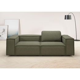Home Affaire 2-Sitzer &raquo;Watertown, modernes Sofa 246 cm breit, auch in Feincord&laquo; stilvolles Sofa f&uuml;r 2 Personen mit extra breiter Sitzfl&auml;che gr&uuml;n 96% 