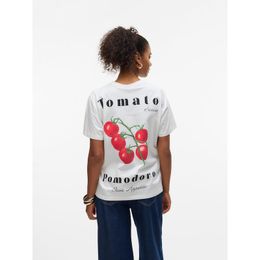 V&eacute;ro Moda Vero Moda Damen Kurzarmshirt &raquo;VMAYA CATY SS TOP BOX JRS GA&laquo; wei&szlig; S