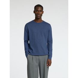 Selected Herren Selected Rundhalspullover &raquo;SLHBERG CREW NECK NOOS&laquo; blau L