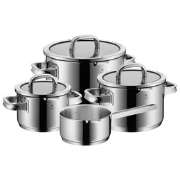 WMF Kochtopfset Function 4 Black, Edelstahl, Metall, 4-teilig, 16 cm,20 cm,16 cm, 1,9 L,3,9 L,5,7 L,1,4 L, 29.4x23.7x50.6 cm, breiter Sch&uuml;ttrand, TransTherm&reg;-Allherdboden, Kochen, T&ouml;pfe, Topfsets