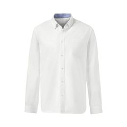 H.I.S. H.I.S Damen Langarmhemd &raquo;regular-fit&laquo; mit Button-down-Kragen, reine Baumwolle wei&szlig; S (37/38), N-Gr