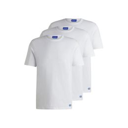 Hugo Blue Herren HUGO Blue T-Shirt &raquo;BLUE Naolo&laquo; Packung, 2 Stk. mit kleinem Label am Saum wei&szlig; XL