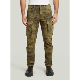 G-Star Raw G-STAR Cargohose »Rovic Zip 3D Regular Tapered Hose« vintage dust dark olive forest camo 33 - Länge 36 Länge 36 33 Reißverschluss und Knopfverschluss