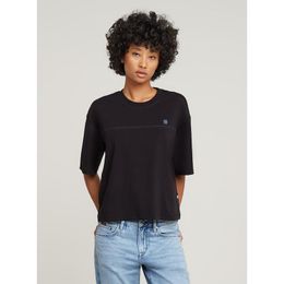 G-Star Raw G-STAR T-Shirt &raquo;Horizontal Seam Loose Top&laquo; dk black M M Gerippter Ausschnitt