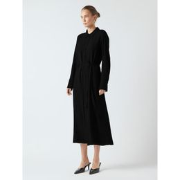 Y.A.S Damen Hemdblusenkleid &raquo;YASKAYA LS LONG SHIRT DRESS S. NOOS&laquo; Sommerkleid schwarz 40, N-Gr