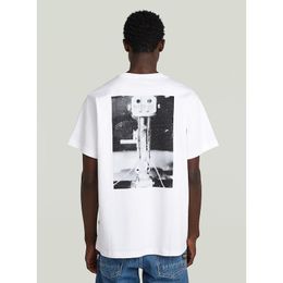 G-Star Raw G-STAR T-Shirt &raquo;Back Photo Print Loose T-Shirt&laquo; white sewing machine XXL XXL Runder Ausschnitt