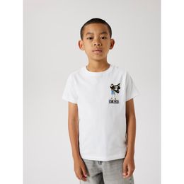 name it Jungen T-Shirt &raquo;NKMDIO ONEPIECE SS NREG TOP BOX NOOS VDE&laquo; Set, mit kleinem Brust- und gro&szlig;em R&uuml;ckenmotiv wei&szlig; 122 (128)
