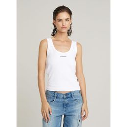 G-Star Raw G-STAR T-Shirt »Slim Rib Tanktop« white XXL XXL Einfassung an Ausschnitt und Armlöchern